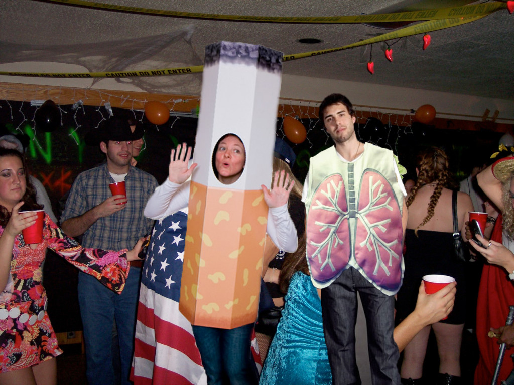 Couple’s Cigarette and Lung Costume A Good Sign They’re Breaking Up ...